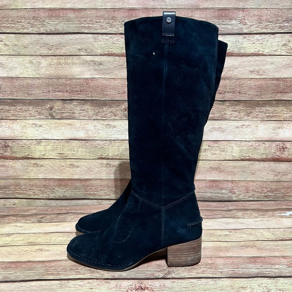 UGG | Shoes | Ugg Black Suede Arana Tall Boots | Poshmark